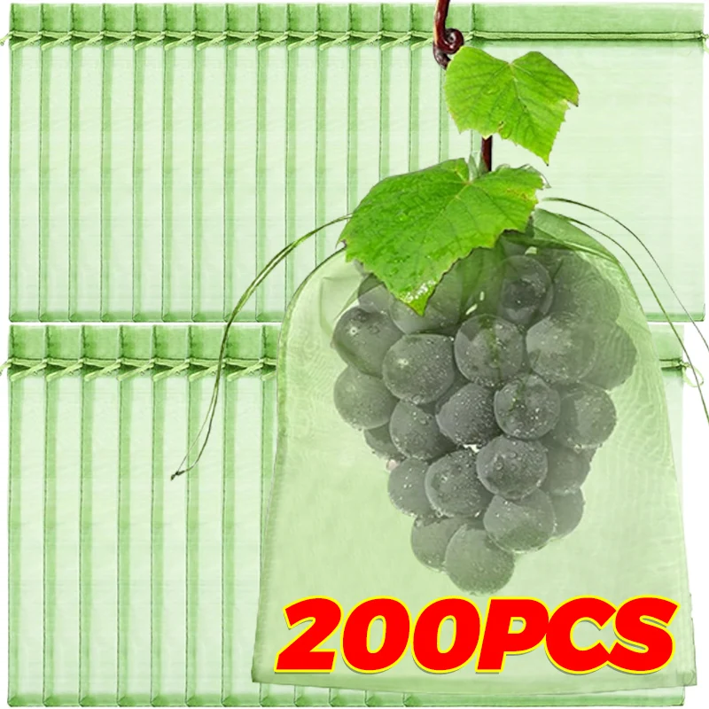 10/200PCS Grapes Fruit Protection Bags Plant Grow Bags Garden Anti-Bird ...