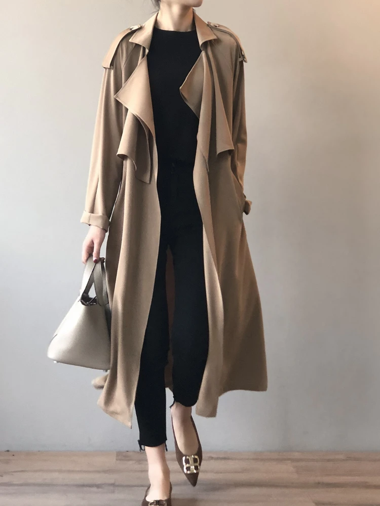 Casaco-longo-para-mulheres-casaco-de-trincheira-jaqueta-feminina ...