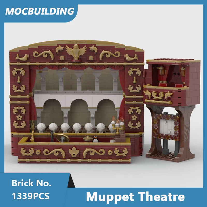 MOC-Building-Blocks-Muppet-Theatre-Display-Model-DIY-Assembled-Bricks ...