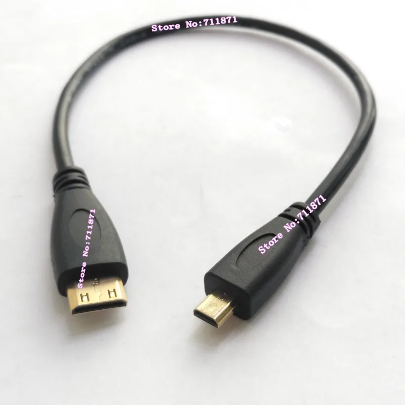 Short-Micro-Mini-HDMI-compatible-Cable-Line-30cm-Mini-to-Micro-HDMI ...