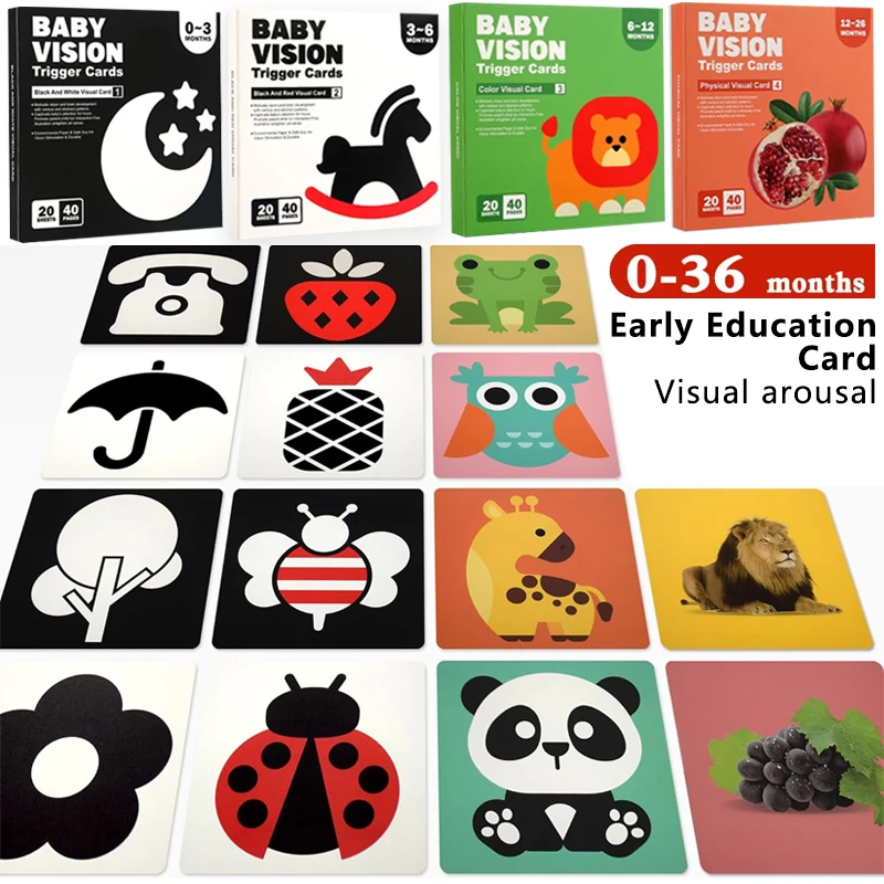 Montessori-Baby-Visual-Stimulation-Cards-High-Contrast-Flash-Card ...