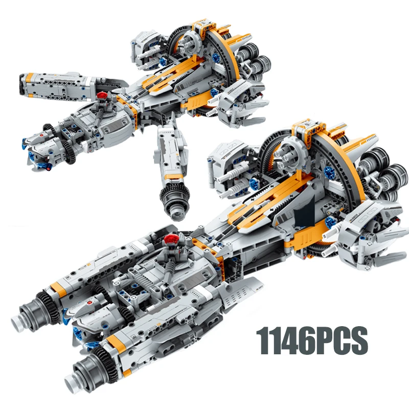 Star Movie Moc Space Ship Model Building Block City Creative Outer ...