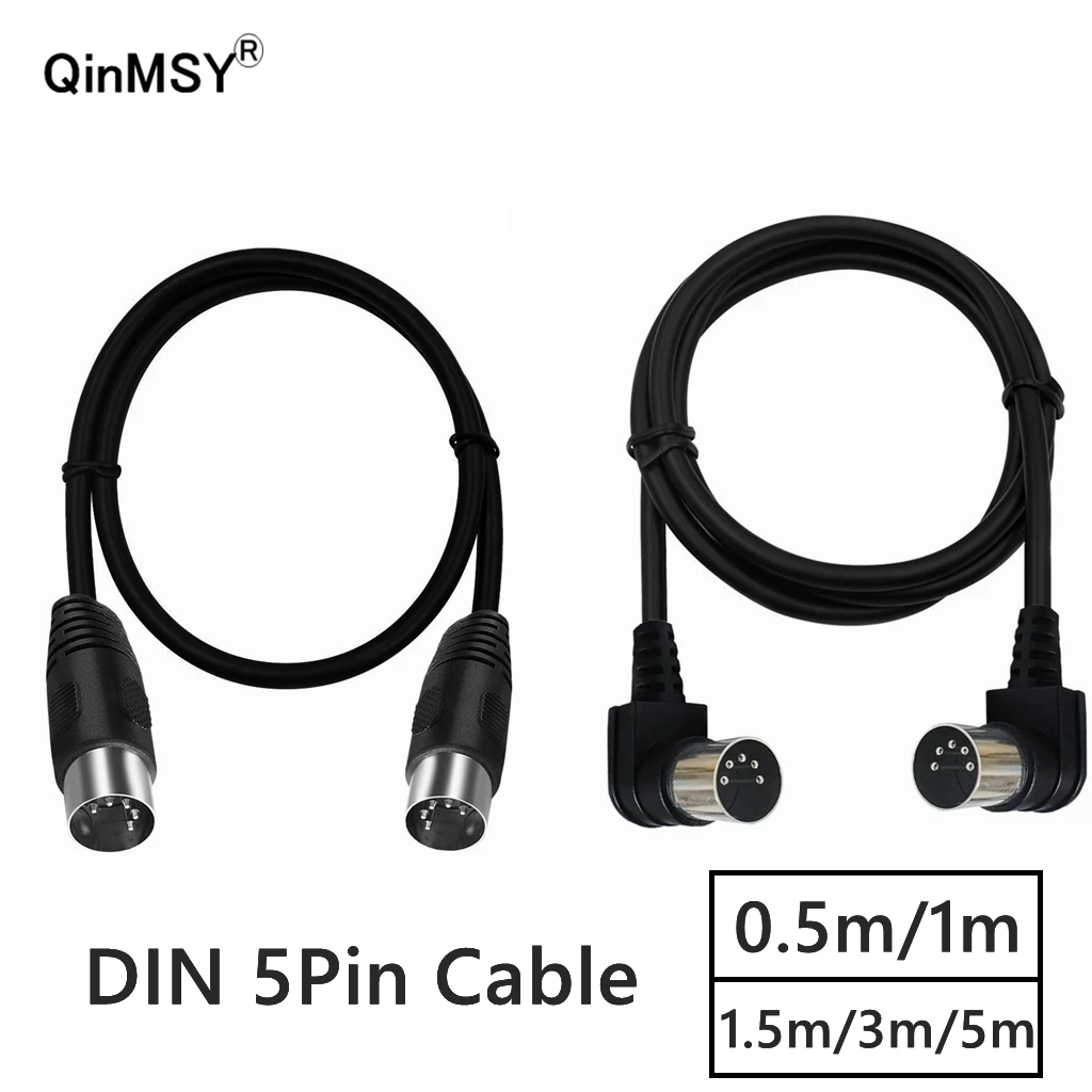 MIDI-5Pin-Double-90-Degree-Right-Angled-MIDI-Audio-Cable-DIN-Plug ...