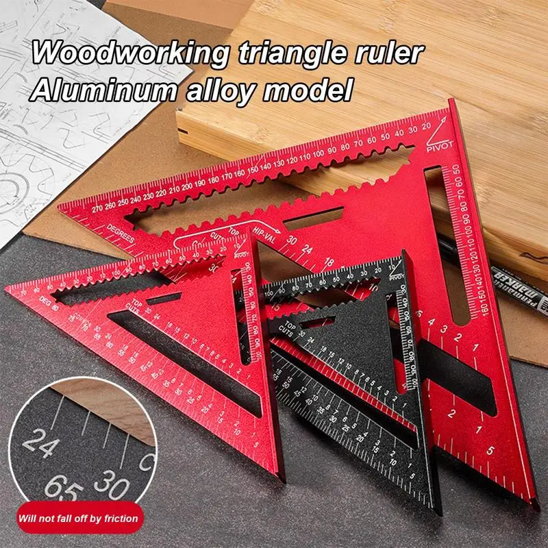 Woodworking Aluminum Alloy Triangle Gauges Measuring Gauging Tools High ...