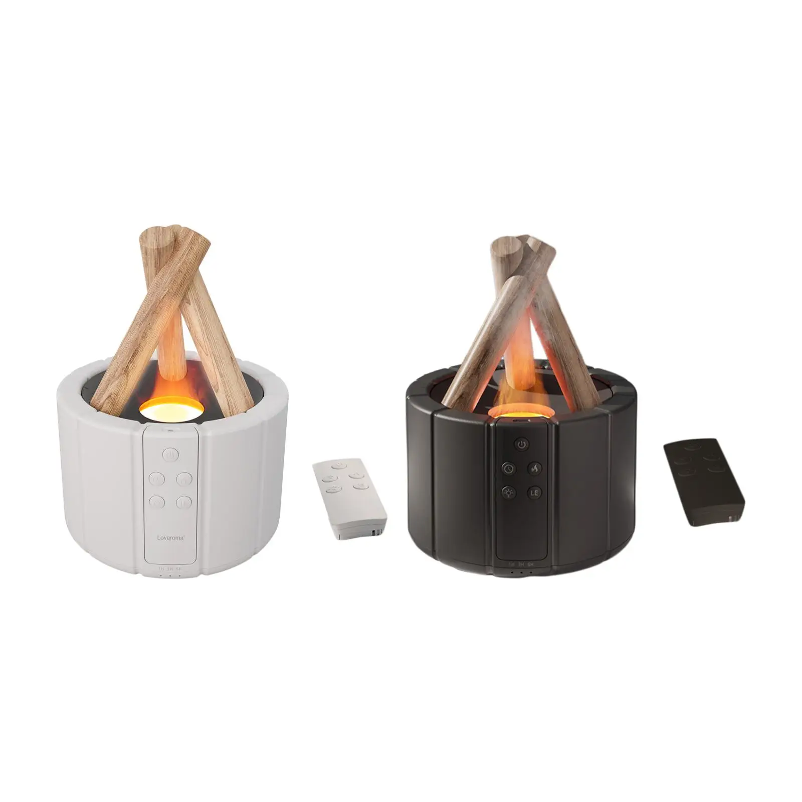 Flame-Humidifier-Realistic-Flame-Effect-Timer-Quiet-USB-7-Color-Lights ...