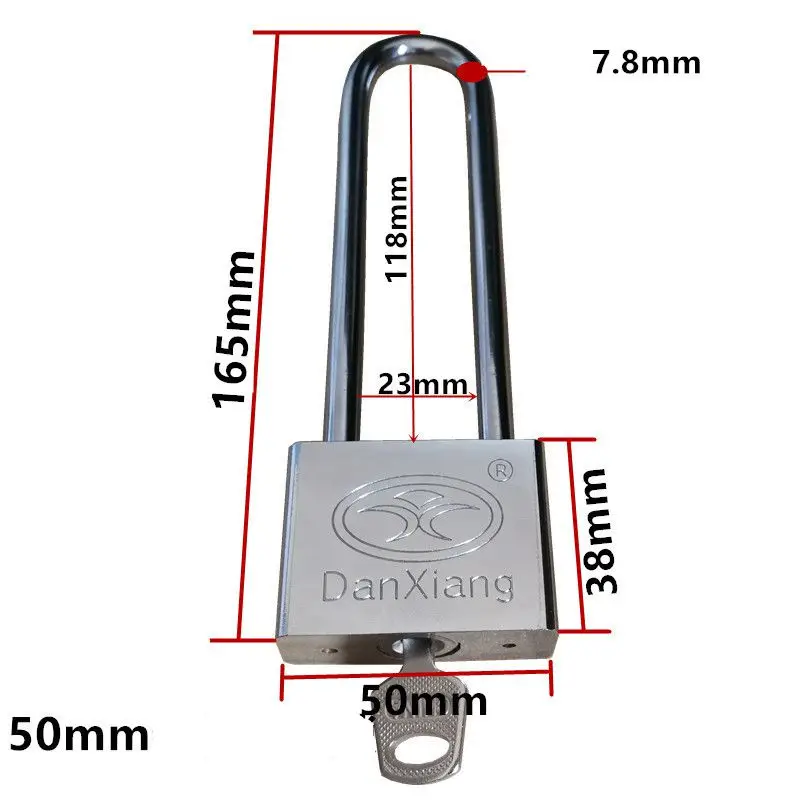 Anti-theft imitation stainless steel mortise lock 40mm opening ...