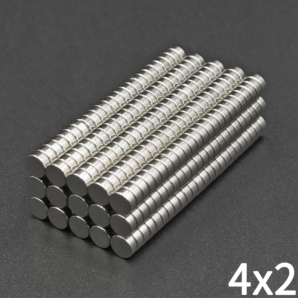 10-1000Pcs-4x2mm-Small-Neodymium-Magnet-4mm-X-2mm-NdFeB-Round-Super ...