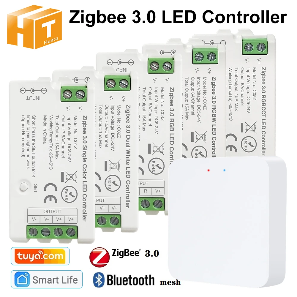 Zigbee-3-0-LED-Controller-Series-Bluetooth-Mesh-For-Single-Color-Dual ...