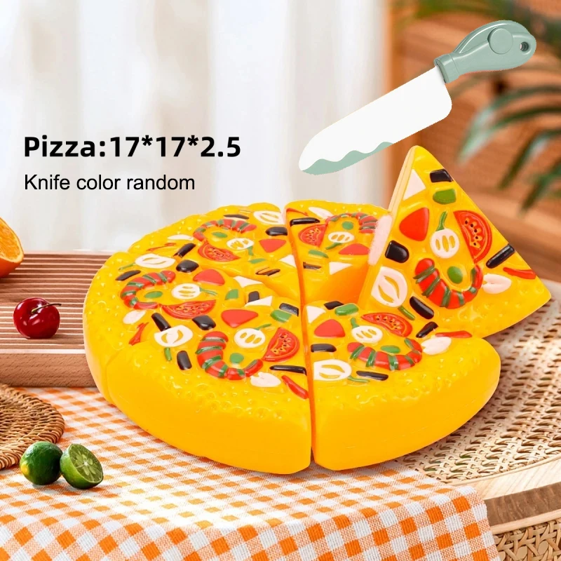 Pizza Party Toy Play Set for Kids, Pizza Pie Pretend Play Food - Slice ...