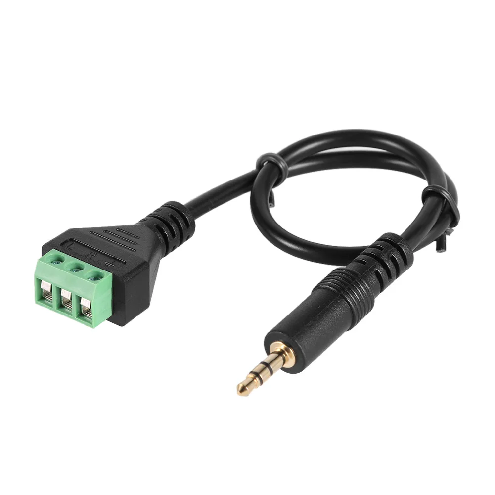 3-5mm-3-Pole-Stereo-Male-To-AV-Screw-Terminal-Gold-plated-Balun ...