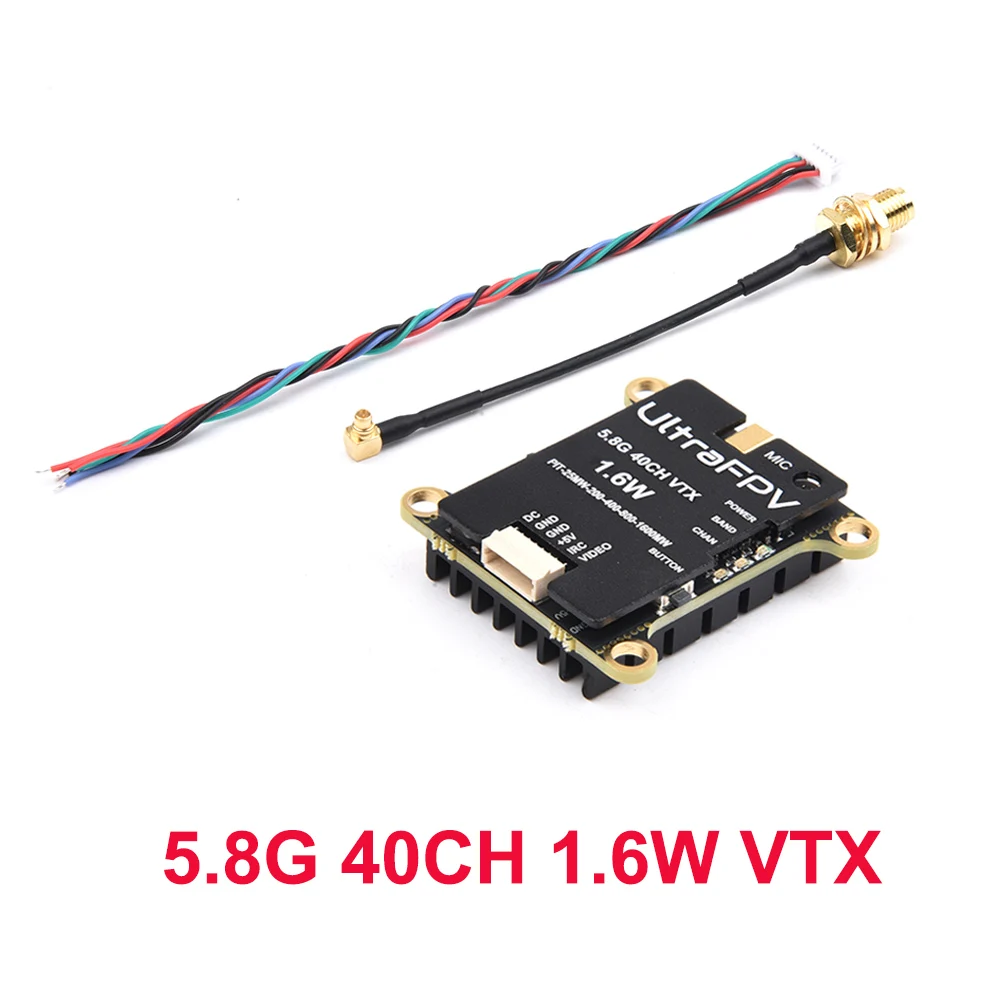 FPV-5-8G-40CH-VTX-Video-Transmitter-1600mW-1-6W-Adjustable-25mW-200mW ...