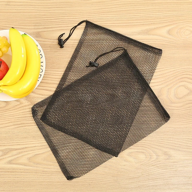 POCHETTE DE SAC ,Black-15cm x 20cm--Sac en filet en maille noire, sac à ...