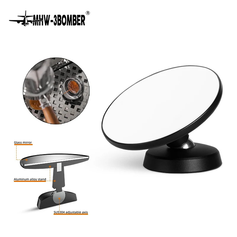 MHW-3BOMBER Espresso Shot Mirror for Bottomless Portafilter 360 ...