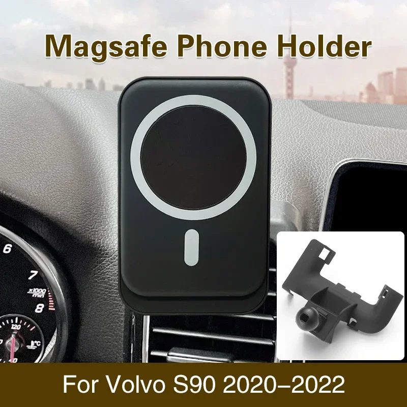 Magsafe-Car-Phone-Holder-for-Volvo-XC60-XC40-XC90-S60-V60-S90-GPS-Stand ...