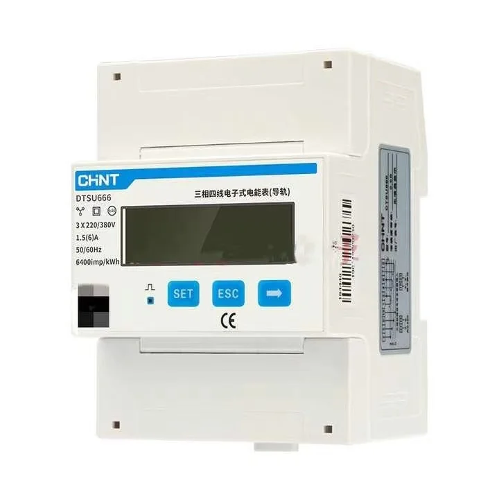 CHNT DTSU666 Three Phase Deye 80A Din Rail Digital Display Smart Energy ...