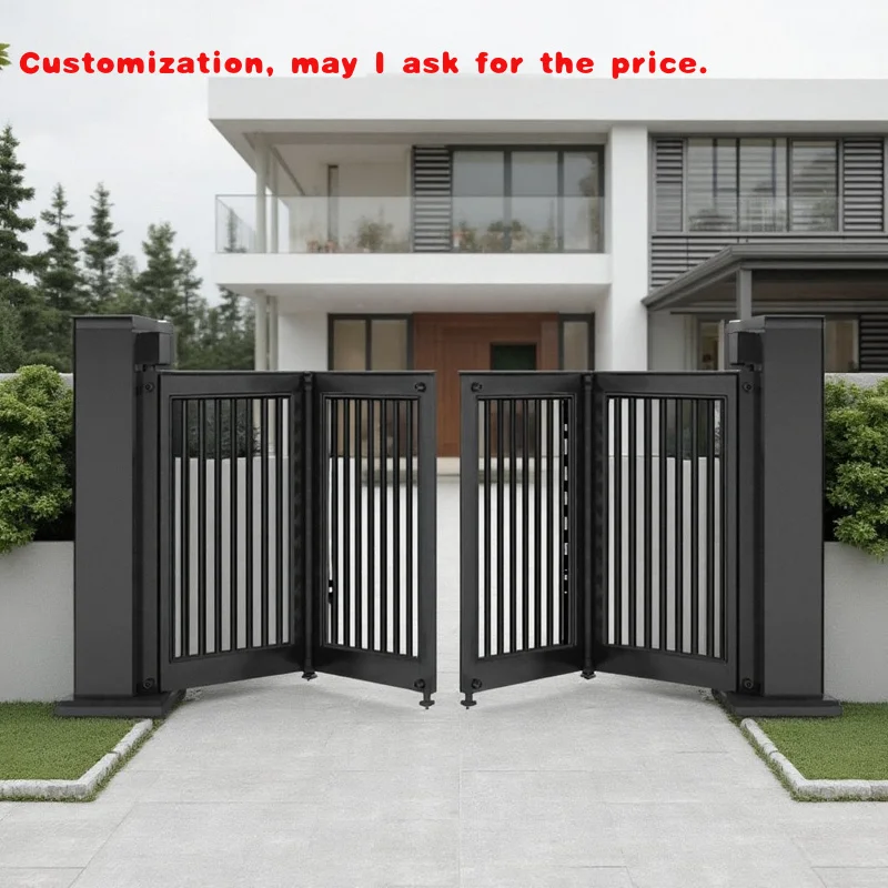 custom.Modern Automatic Gate Courtyard Outdoor Gate Driveway Sliding ...