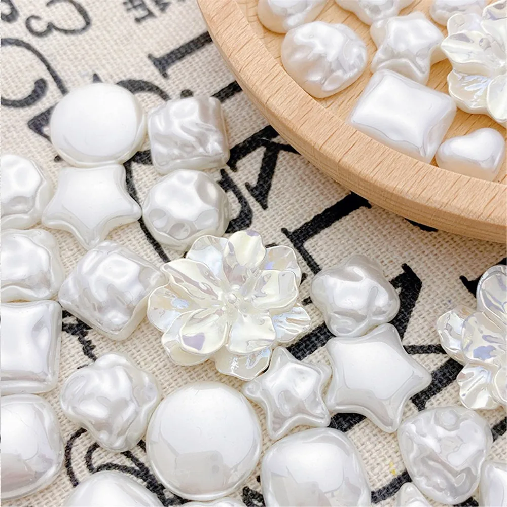 Highlighted-Baroque-Imitation-Shell-Beads-Love-Five-Pointed-Star-Patch ...