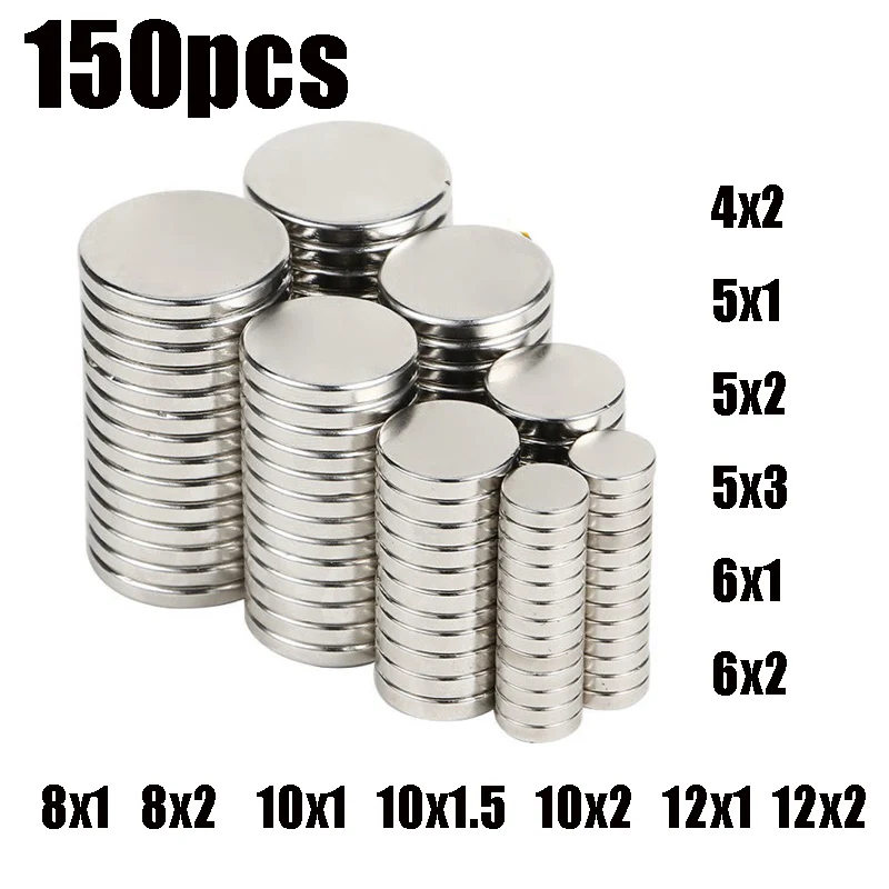 20 150Pcs 5x2 5x3 6x1 6x2 4x2 5x1 Neodymium Magnet NdFeB Round Super 20 150Pcs 5x2 5x3 6x1 6x2 4x2 5x1 Neodymium Magnet NdFeB Round Super