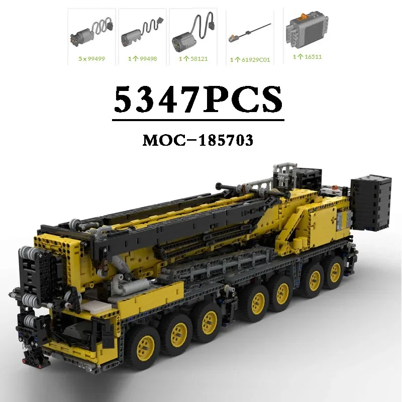New-Version-MOC-185703-Improved-MOC-163993-GMK7550-7-Axis-Mobile-Crane ...
