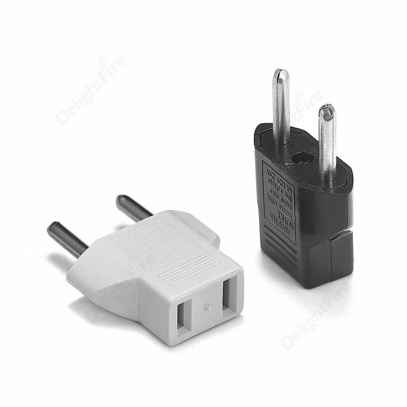 US To EU Travel Adapter American To Euro Israel Italy Spain Russia ...