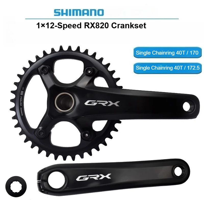 Shimano GRX FC RX820 Crankset 12 Speed 170 Crankarm 40T 42T Crown ...