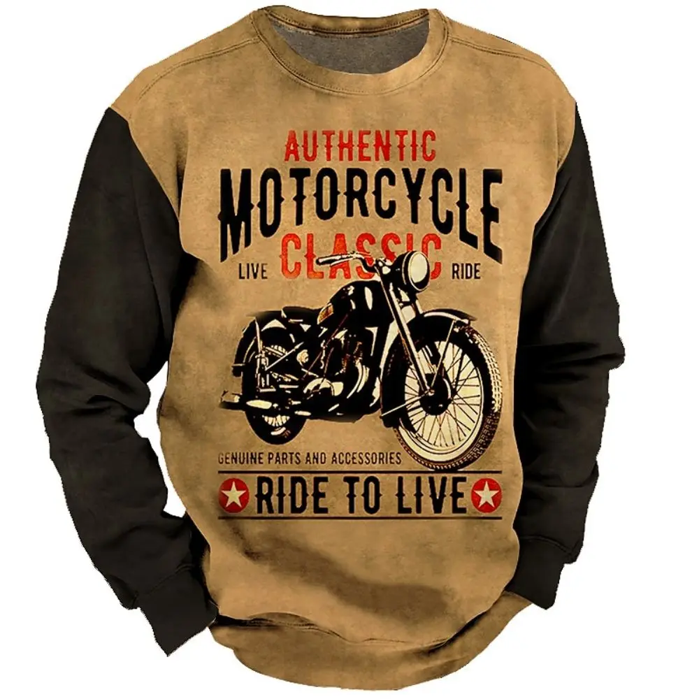 Cotton-Vintage-Men-Sweatshirt-3d-Retro-Motorcycle-Oversized-Tshirt-Men ...