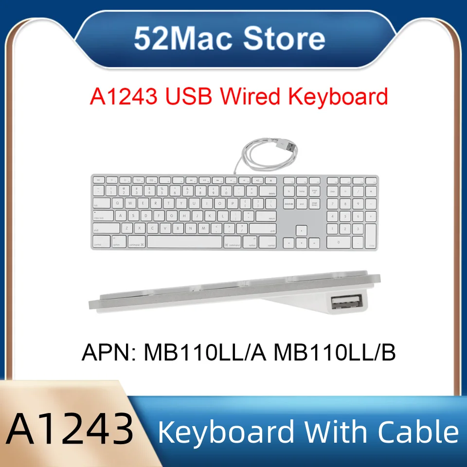 A1243 مع لوحة مفاتيح كابل لوحة المفاتيح Replament ل A1243 لوحة مفاتيح بمنفذ USB G5 G6 MB110LL/B ...