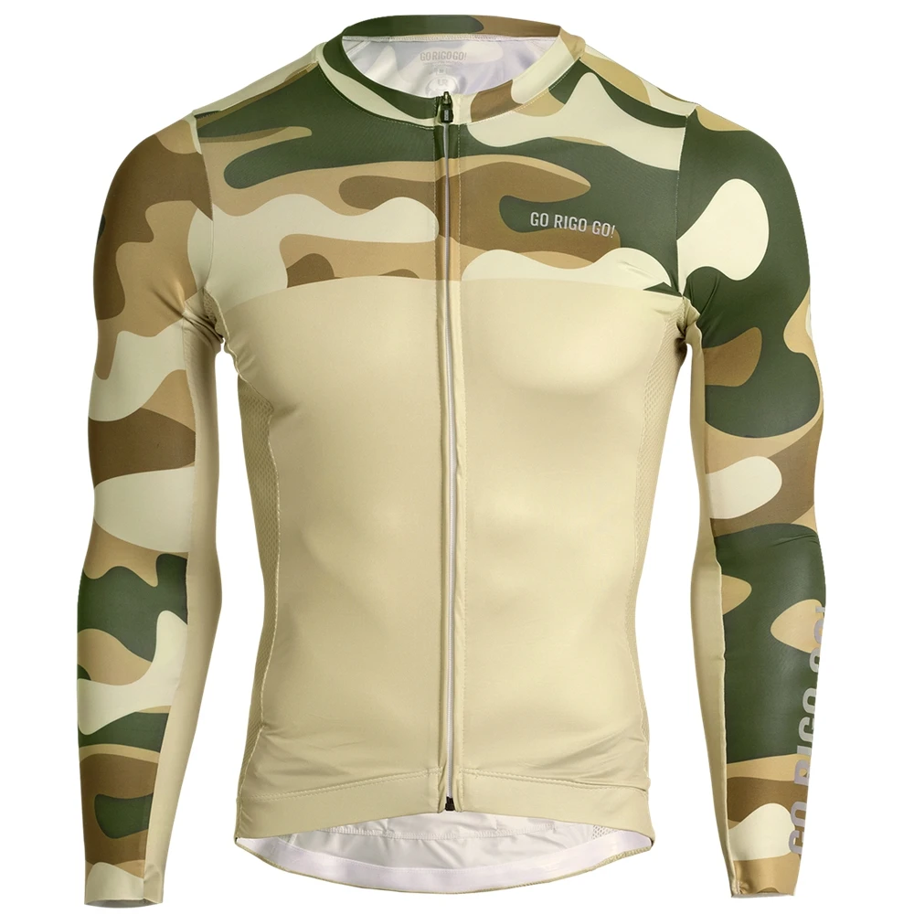 Go Rigo Go-Camiseta de Ciclismo de manga larga para hombre, abrigo fino ...