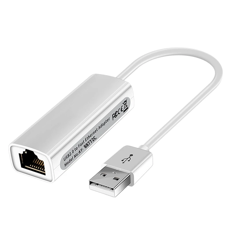 Cable adaptador Ethernet LAN USB2.0 20cm AX88772C para Win95 OSR2/98 ...