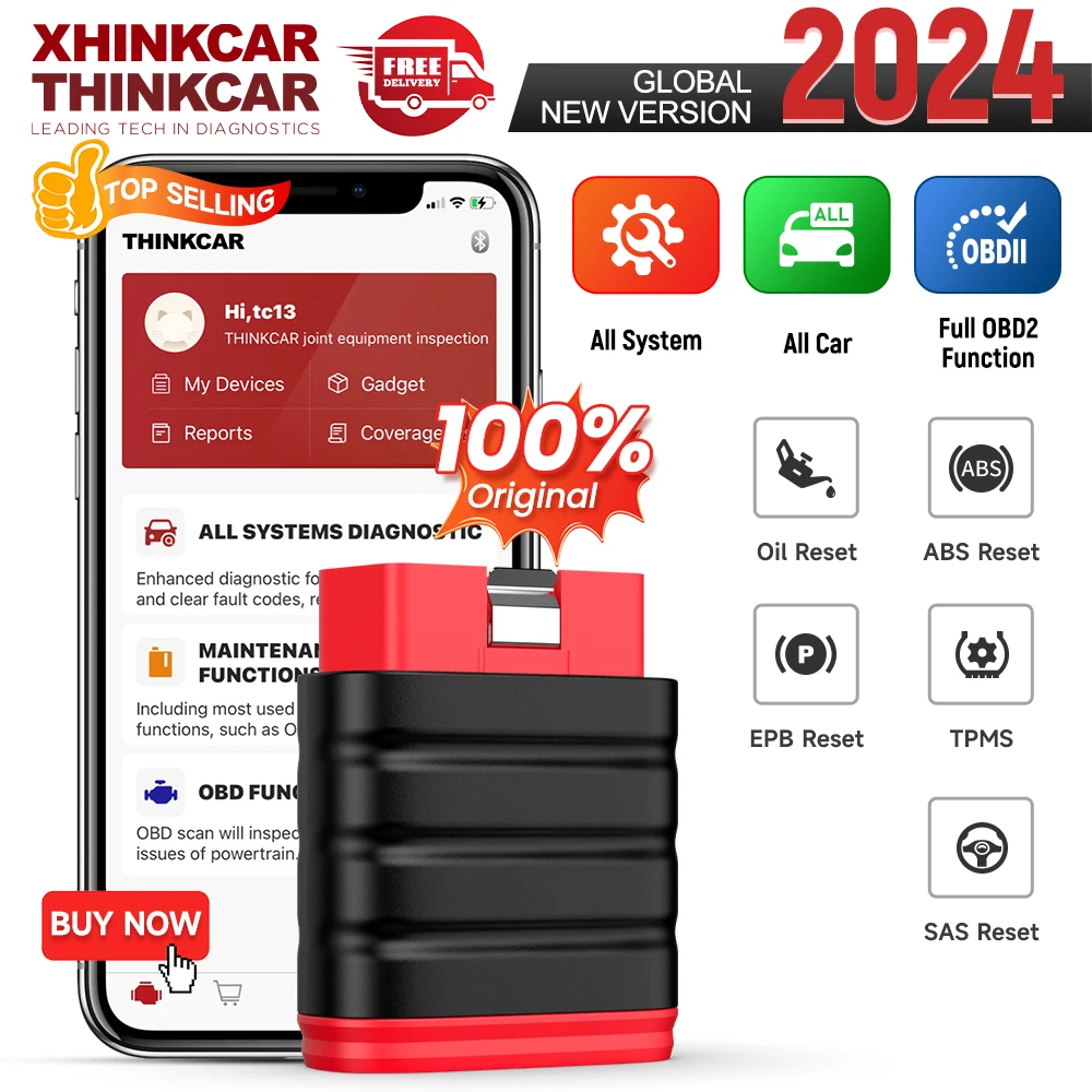 Thinkcar-Thinksafe-OBD2-Bluetooth-Scanner-Code-Reader-Car-All-System ...