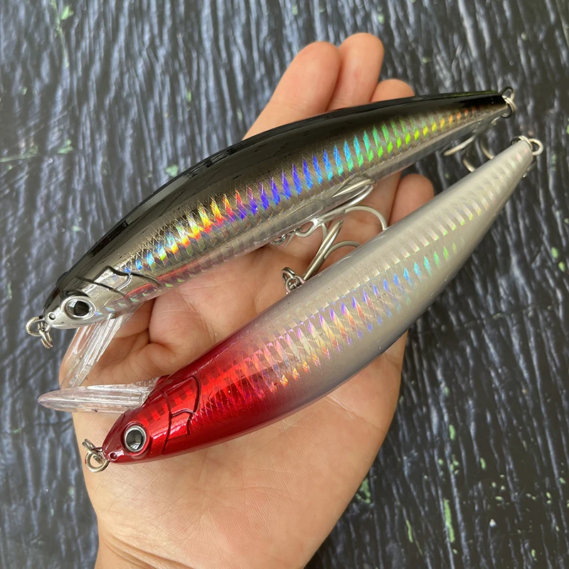 67g-140mm-Heavy-Sinking-Minnow-Fishing-Lures-Seabass-Artificial-Hard ...