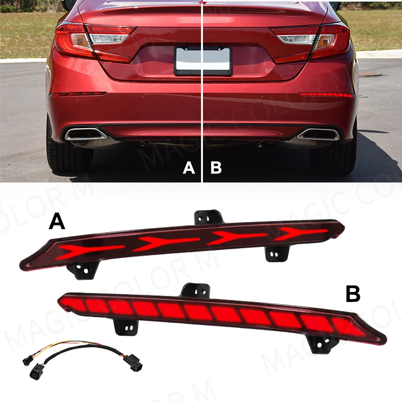 LED-Reflector-Rear-Bumper-for-Honda-Accord-2018-2019-2020-10th-Gen-3 ...