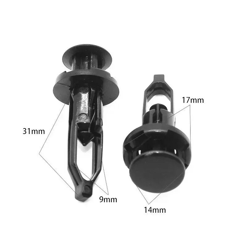 9mm-Auto-Fasteners-Bumper-Mudguard-Wheel-Arch-Liner-Nylon-Clip-For ...