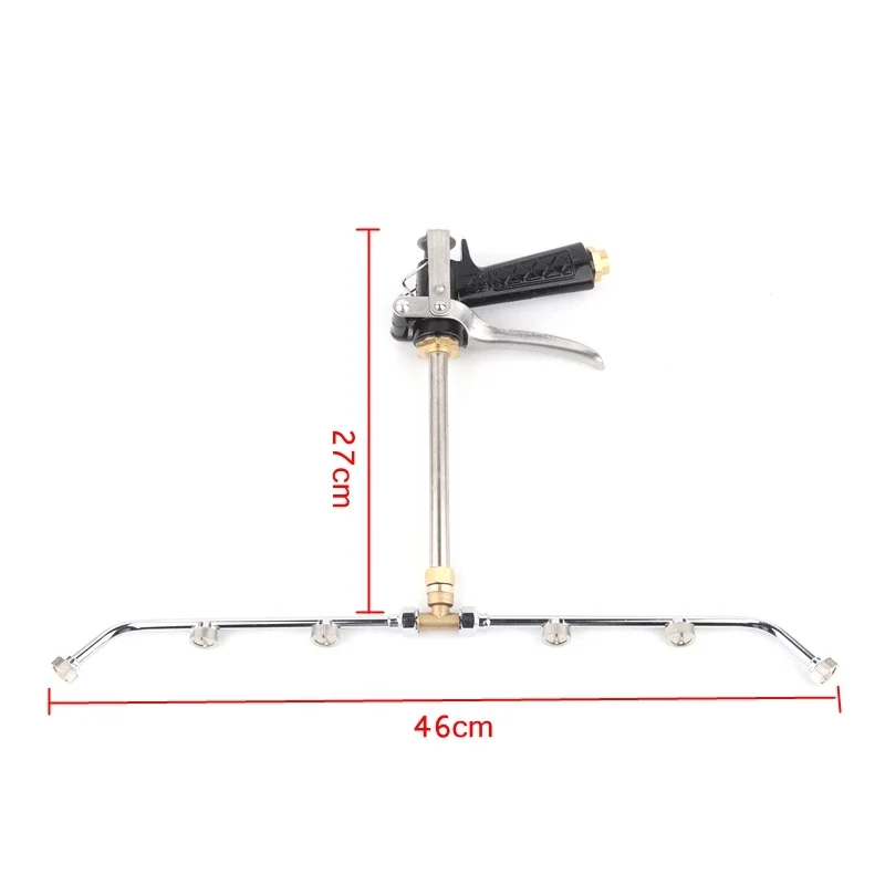 6 Holes Stainless Steel Atomizing Nozzle Fruit Tree Spray Gun Pesticide ...
