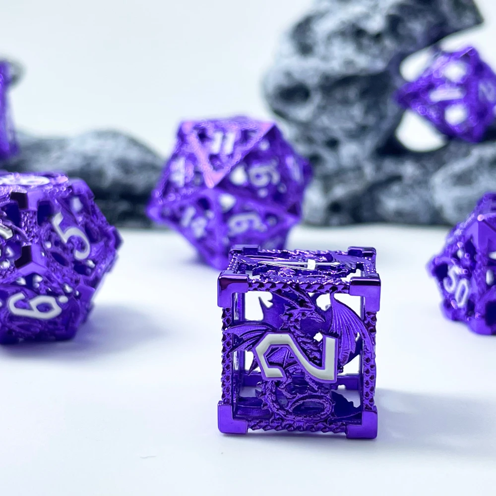 7Pcs-Metal-Oco-Rpg-Dice-Set-D-D-Dice-Boardgame-Dice-Role-Playing-Dice ...