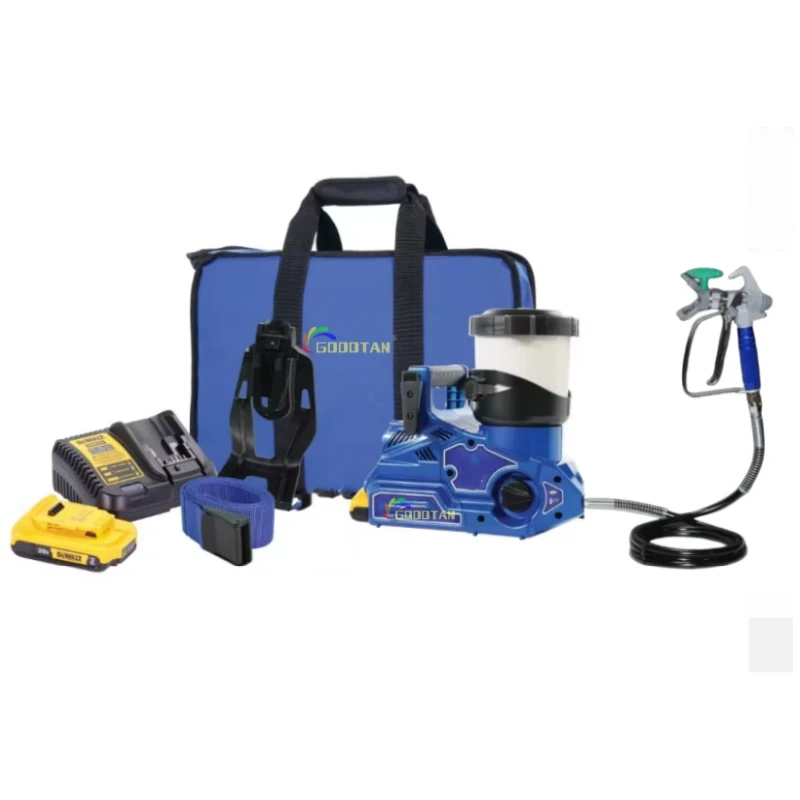 21V Battery Powered Cordless Fast Shooting Mini Airless Air Painter ...