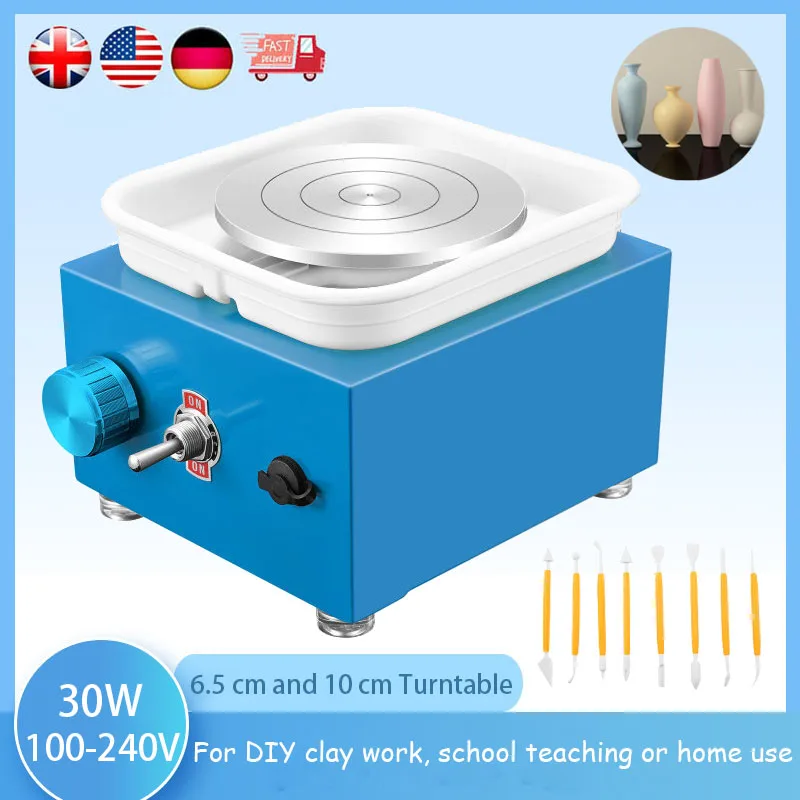 Electric-Potter-s-Wheel-Forming-Machine-Turntable-DIY-Clay-Tool-with ...