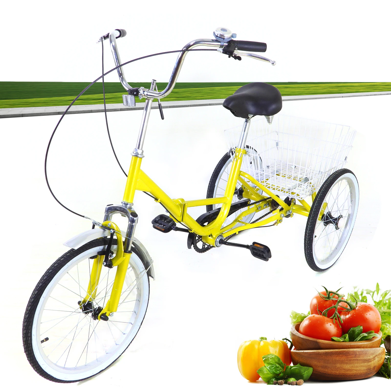 Tricycle-pliable-vitesse-unique-pour-adultes-et-personnes-g-es-v-lo-3 ...