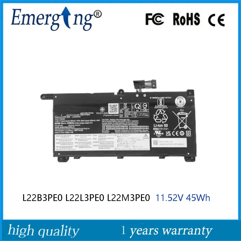11-52V-45Wh-L22M3PE0-Laptop-Battery-For-Lenovo-L22B3PE0-L22L3PE0 ...