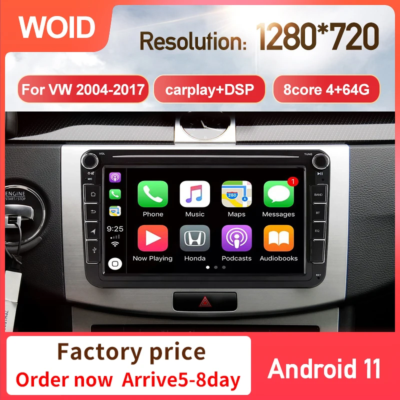 Radio con GPS para coche, reproductor Multimedia con Android, 8 ...