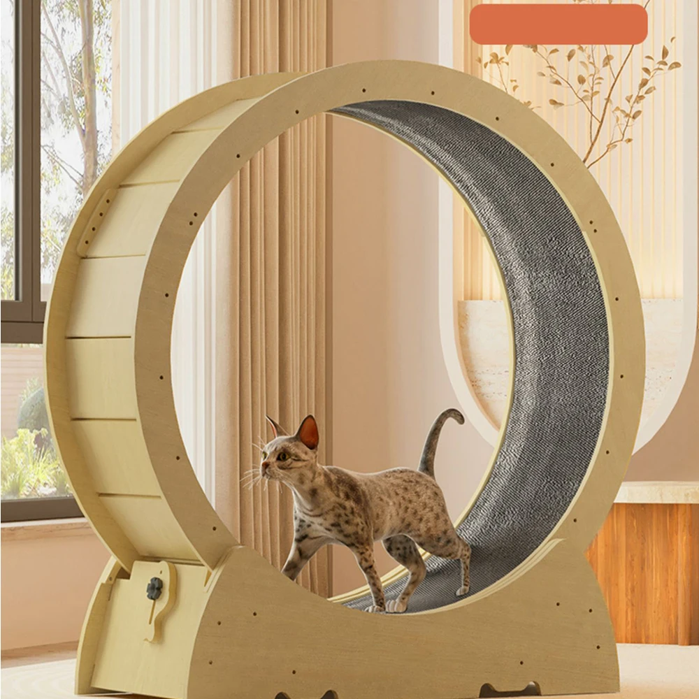 Durable-Cat-Wheel-With-With-Carpeted-Runway-And-Noiseless-Roller-Safety ...