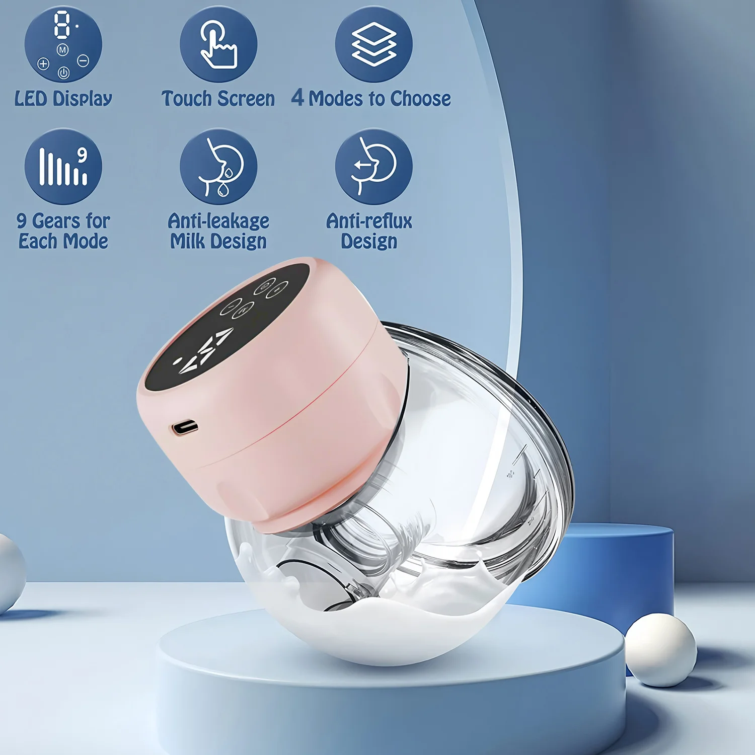 Wearable Breast Pump Mother and Baby Supplies Breast Pump Breast Milk ...