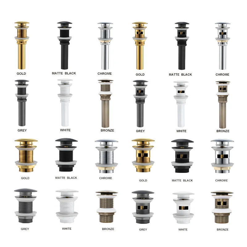 Brass-Drain-Black-White-Chrome-Plated-Gold-Bronze-Grey-Bathroom-Basin ...