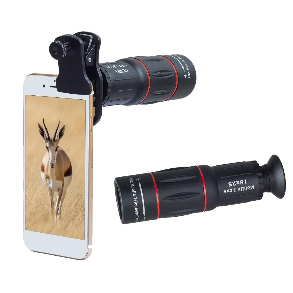 18X Zoom lens Phone Telescope Telephoto Lens Monocular Mobile Phone ...
