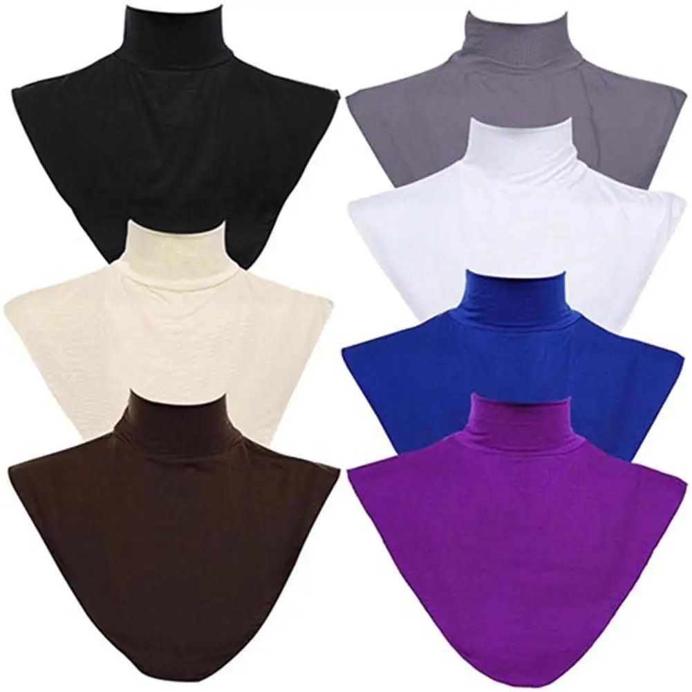 7-Colors-Muslim-Turtleneck-Collar-Fake-Collar-Women-Jersey-Hijab-Neck ...