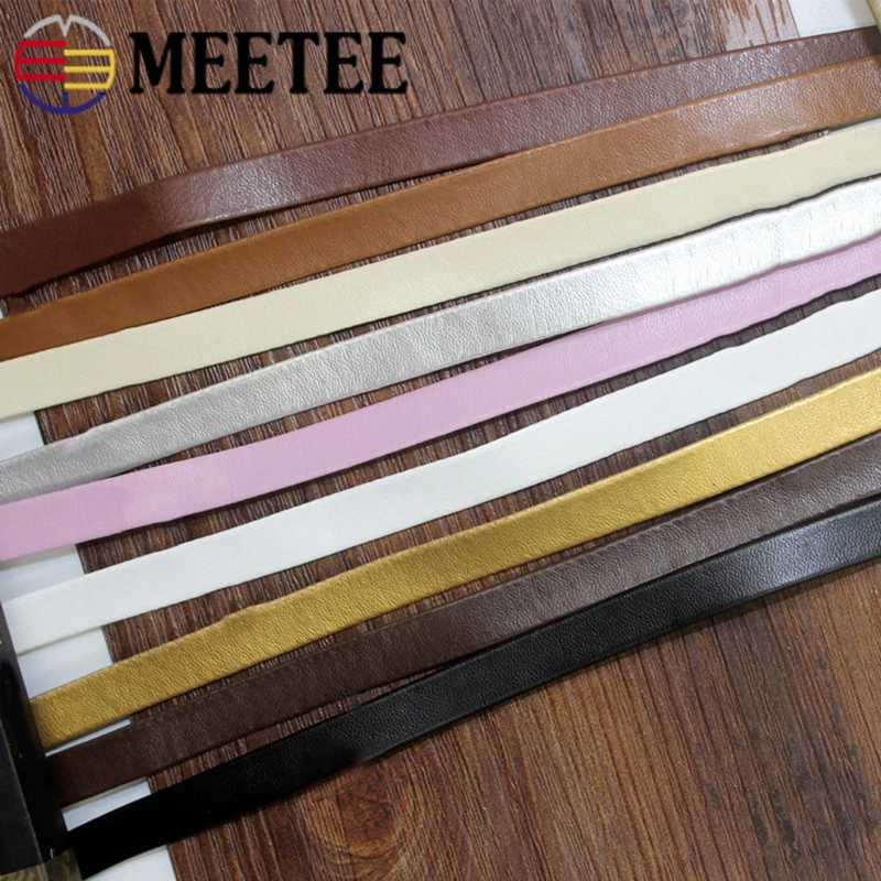 10m Meetee 5-30mm Pu Leather Cords Hemming Ribbon Soft Jewelry ...
