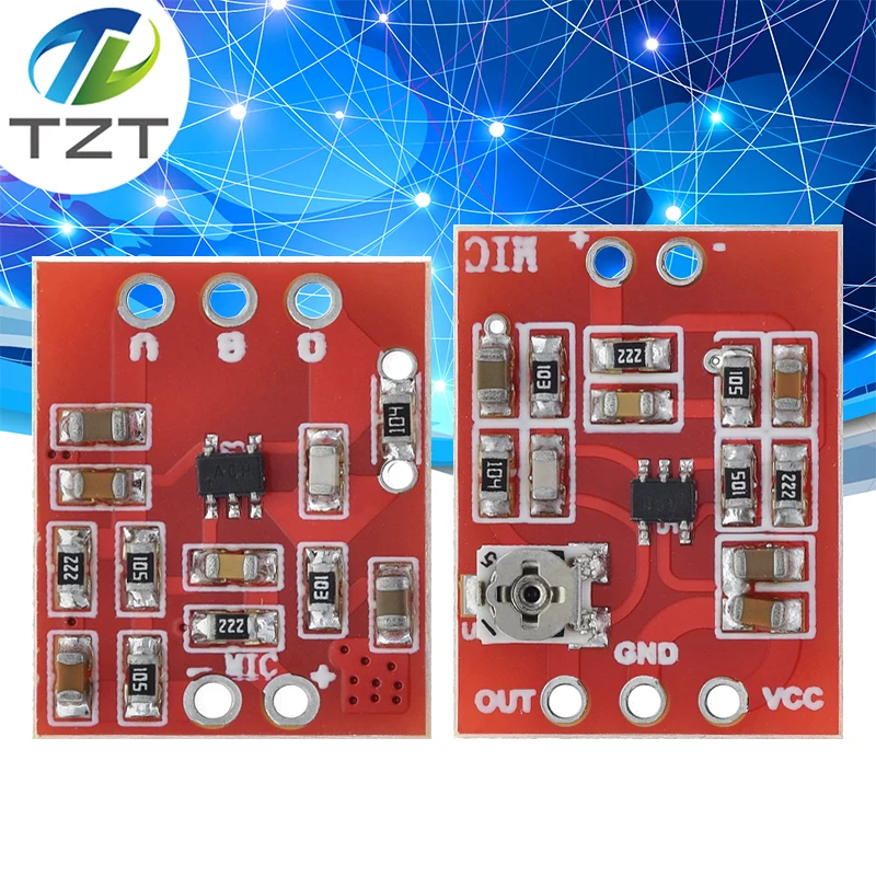 NEW-MAX4466-Electret-Microphone-Amplifier-Board-Adjustable-Gain-Pickup ...