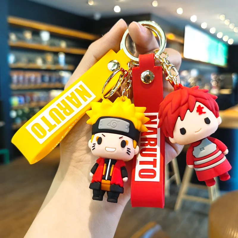 NEW-Anime-Naruto-Action-Figures-Keychains-Sasuke-Kakashi-Gaara-Hyuga ...