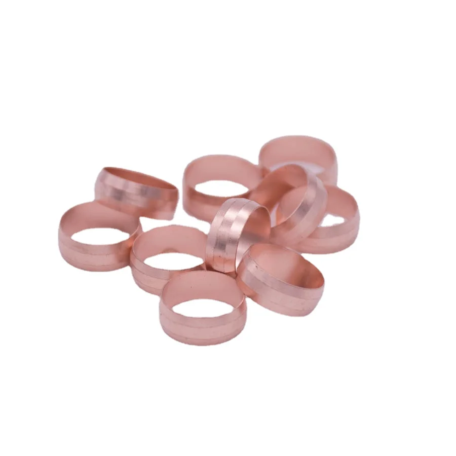 10 Pcs Fit 15mm Tube Od Copper Ferrule Ring For Compression Union 10 ...