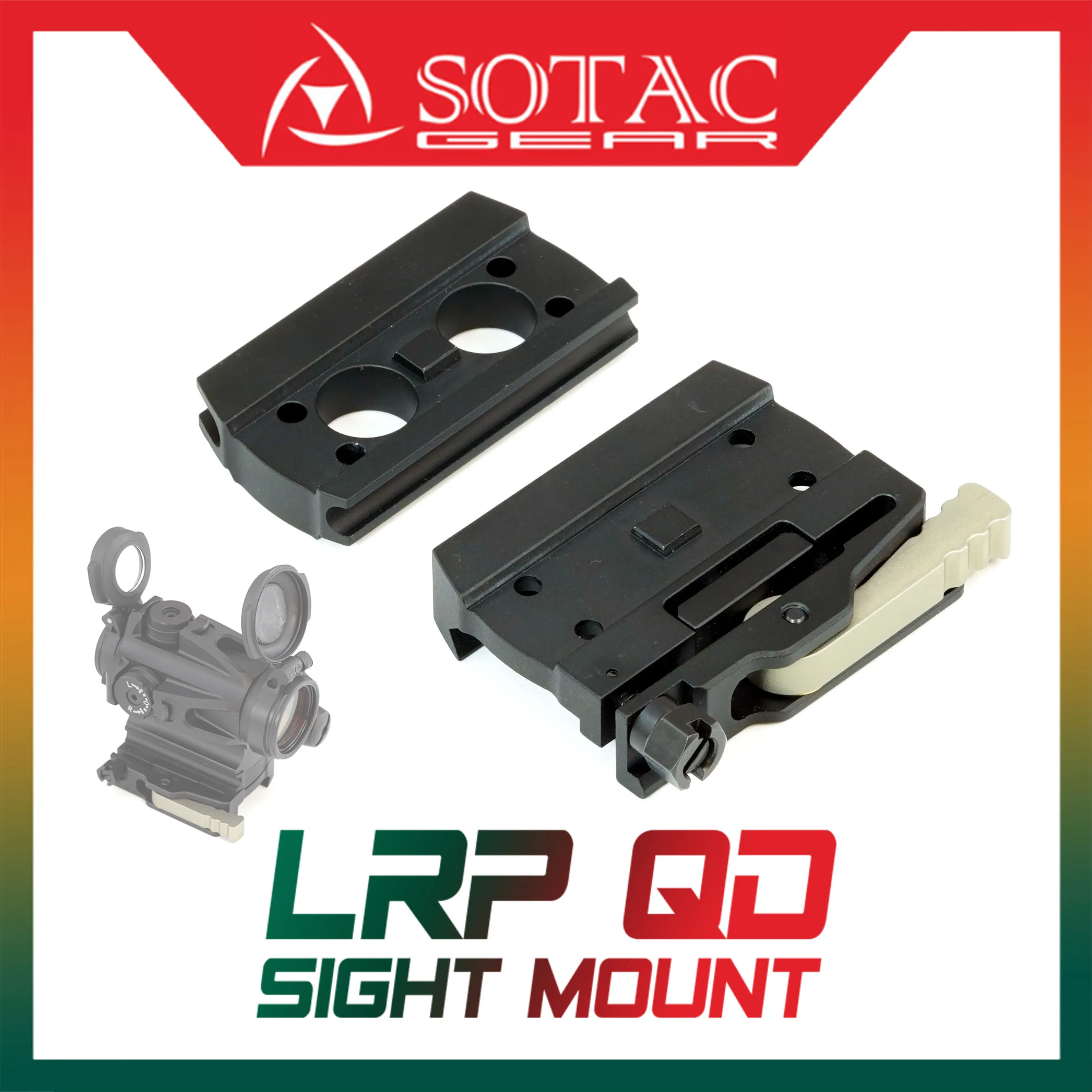 Tactical-LRP-Low-Mount-com-Spacer-Metal-RDS-T2Sight-M5-M5S-M5B-Optics ...